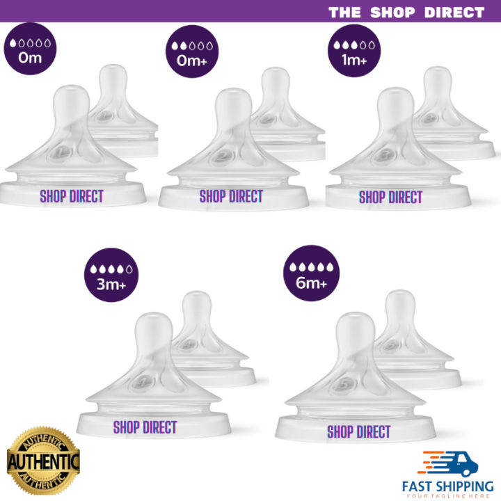 AVENT NATURAL RESPONSE NIPPLES TEATS 0M , 0M+ , 1M+ . 3M+ , 6M+ / NEW ...