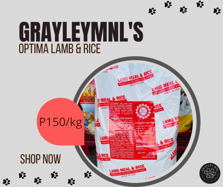 Optima Lamb & Rice Dog Food - 1KG repacked | Lazada PH
