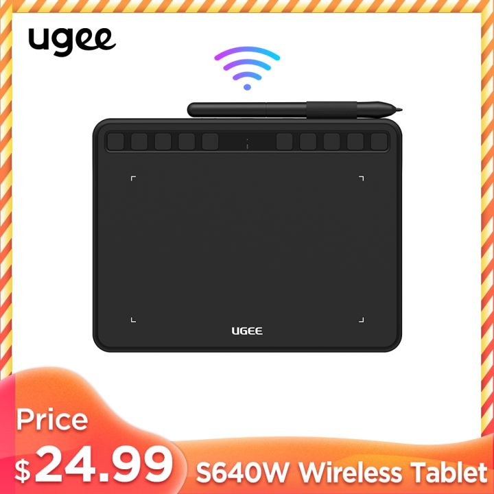 6 Wireless Graphics Pen Tablet for PC/Android UGEE S640W Digital Drawing Tablet Writing Tablet ...