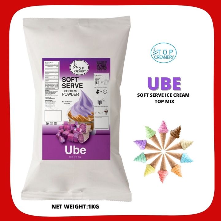 Hot Soft Serve Ube Ice Cream Powder 1kg - Top Mix | Lazada PH