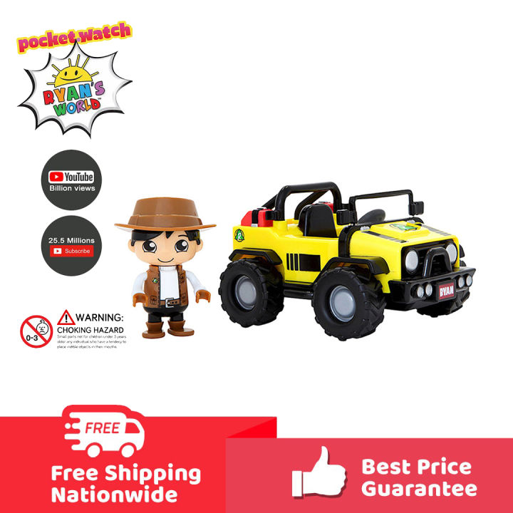Ryan's World Ryan's Off Road Cruiser 3-Inch Figure & Vehicle with Pull ...