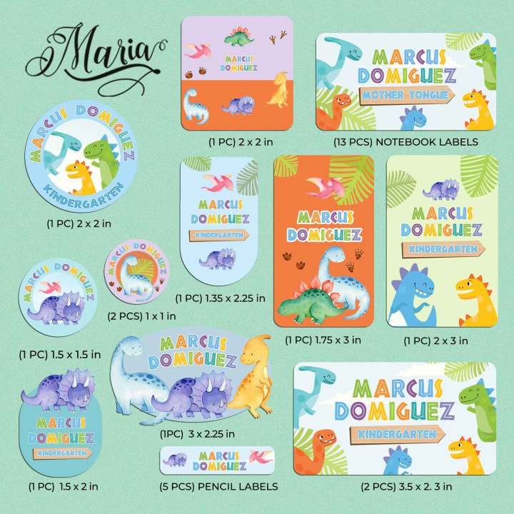 Notebook Custom Labels, Subject Stickers, Back-to-School Sticker Labels ...