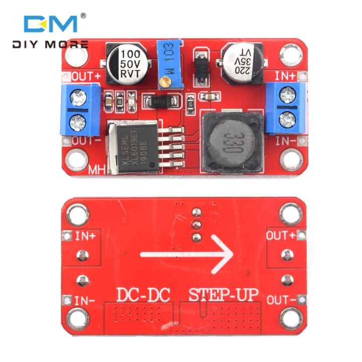 diymore XL6019 5A DC-DC Step Up Power Module Boost Volt Converter High Power Current 3.3V-35V To ...