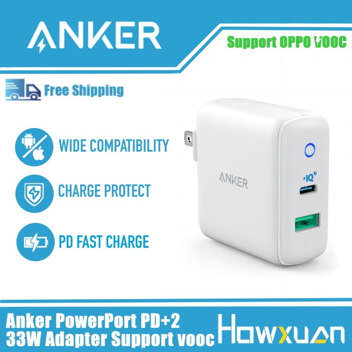＜918＞Anker PowerPort PD 2 Adapter 33W Output Support OPPO VOOC Fast ...