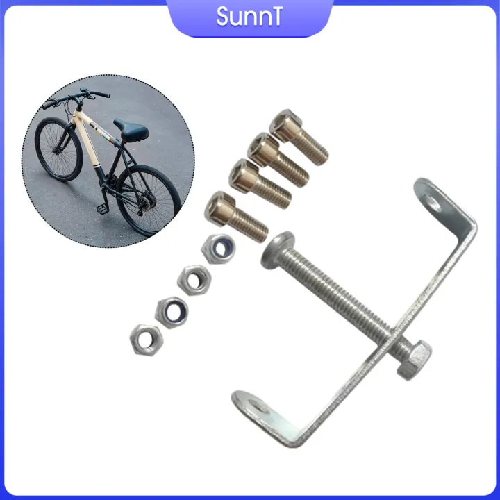 SunnT Bike Rear Rack Mount Adapter with Screw Support Strong Sturdy ...