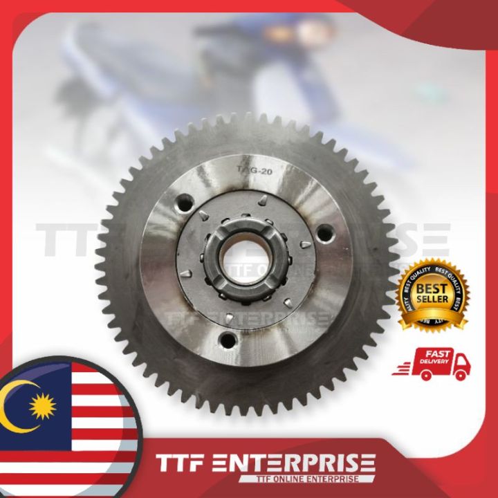 MODENAS KRISS110 STARTER ONE WAY ASSY + GEAR (COMPLETE) KRISS 110 | Lazada