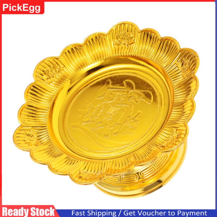 Pickegg [New] Footed Dessert Bowl Ritual Buddhist Tray Sacrificial ...