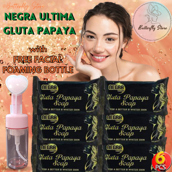AUTHENTIC 6 pcs Negra Ultima Gluta Papaya + FREE Heart shape Facial ...