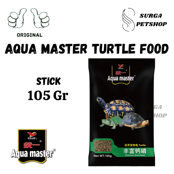 AQUA MASTER TURTLE FOOD STICK Netto 105Gr Makanan Kura-kura Penyu Hias ...