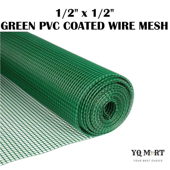 1/2" x 1/2" Green PVC Coated Wire Mesh/Welded Wire Mesh/Dawai Getah ...