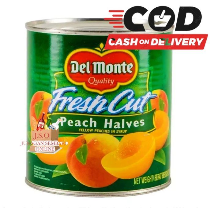Del Monte Fresh Cut Peach Halves 825 gr / peach kaleng / buah kaleng ...