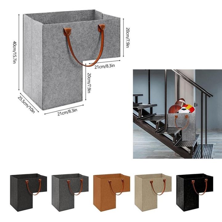 1Pc Stairs Storage Bag L-shaped Ladder Basket Organizer Stairsteps Case ...