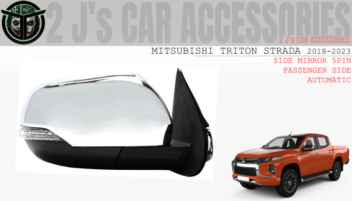 MITSUBISHI TRITON STRADA 2020 TO 2025 SIDE MIRROR ASSEMBLY 5 PIN MANUAL ...
