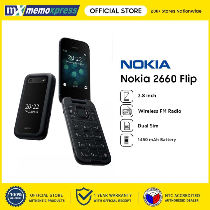 Nokia 2660 Flip 4G Dual Sim - Memoxpress | Lazada PH