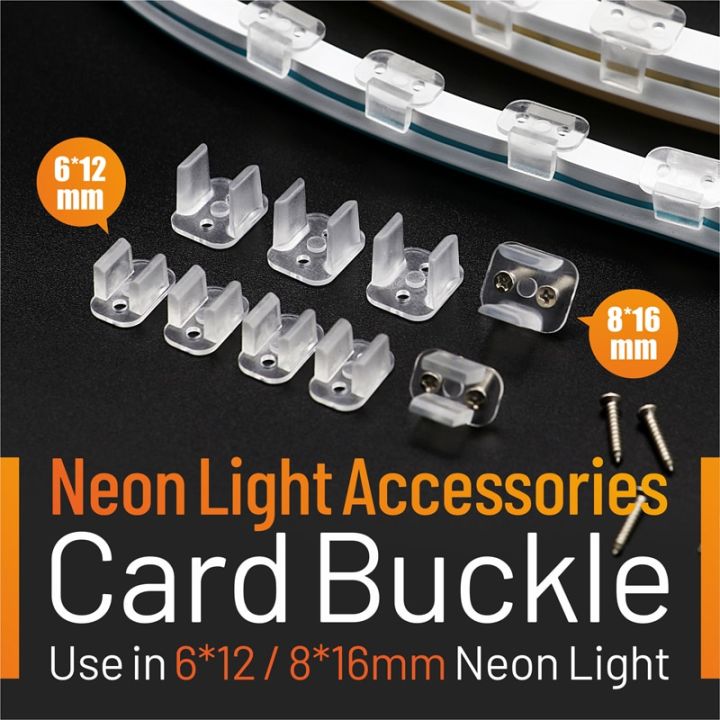10/50/100PCS LED Strip Clips Connector for Fixing 2835 Neon Light 6 ...