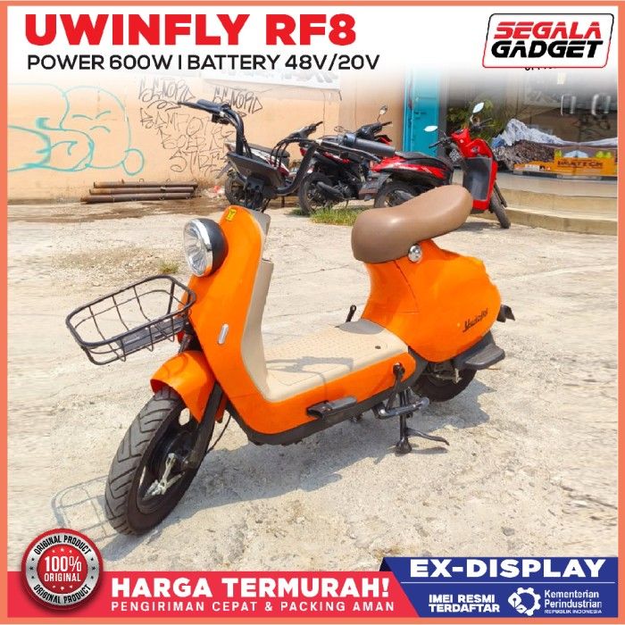 SEPEDA LISTRIK UWINFLY RF8 600W 48V / 20AH EX - DISPLAY MULUS LIKE NEW ...