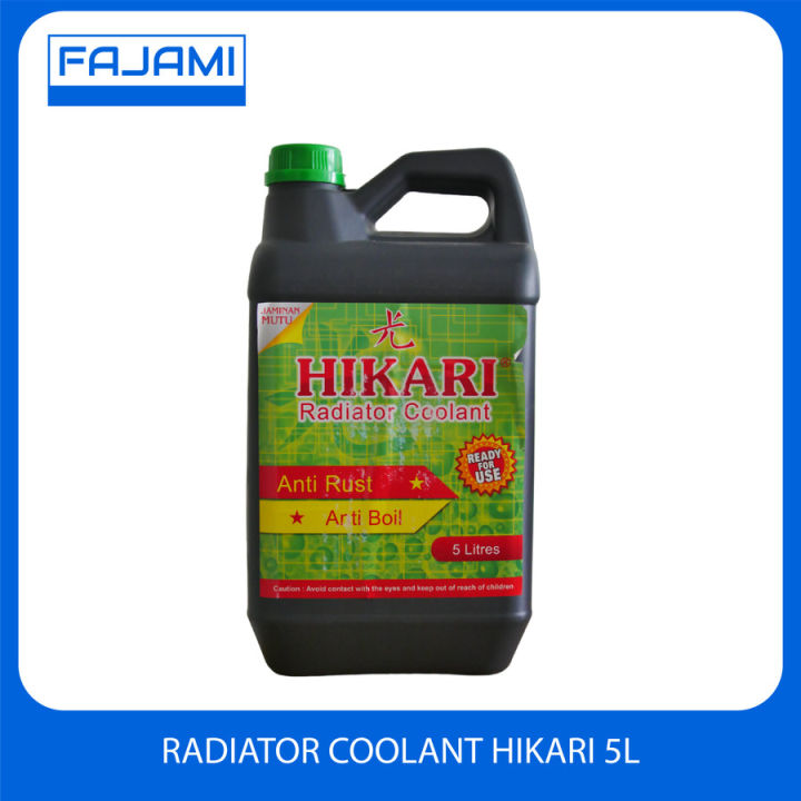 AIR RADIATOR COOLANT HIKARI 5 LITER / AIR PENDINGIN MESIN - MERAH ...