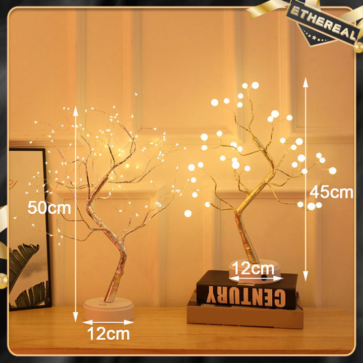 36/108 LED Fairy Tree Night Light Mini Christmas Tree DIY Table Desk ...