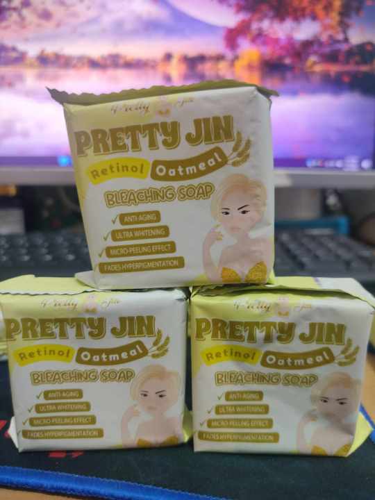 Pretty Jin Retinol Oatmeal Soap Whitening Body Wash | Lazada PH