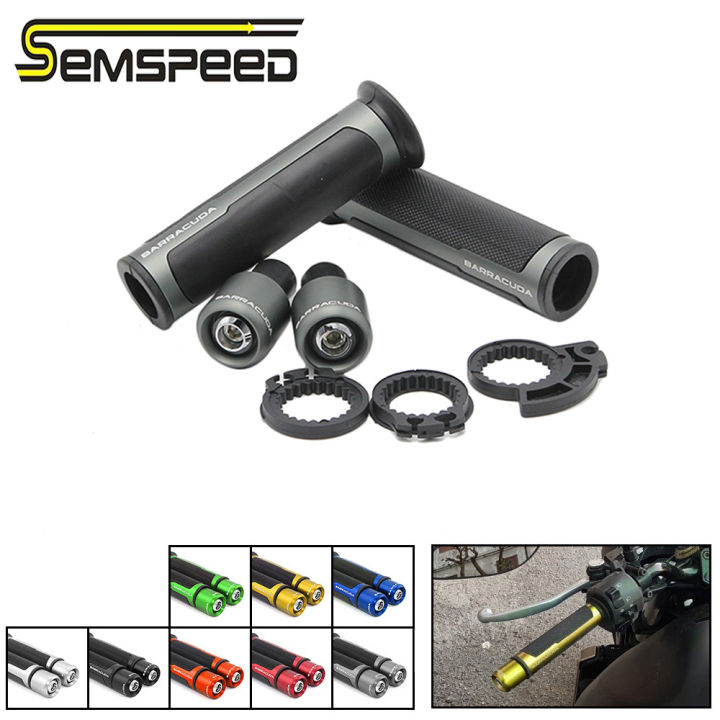 SEMSPEED Motorcycle 22mm Handlebar Handle Grips Bars Ends Handgrip For Honda PCX160 PCX Click ...
