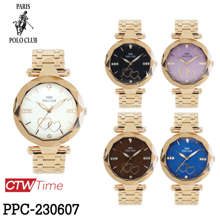 Paris Polo Club นาฬิกาข้อมือผู้หญิง สายสแตนเลส รุ่น PPC-230607 | Lazada ...