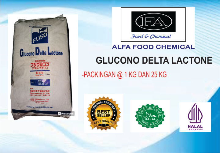 Serbuk Pengawet Makanan Glucono Delta Lactone Grade Makanan dari Jepang ...
