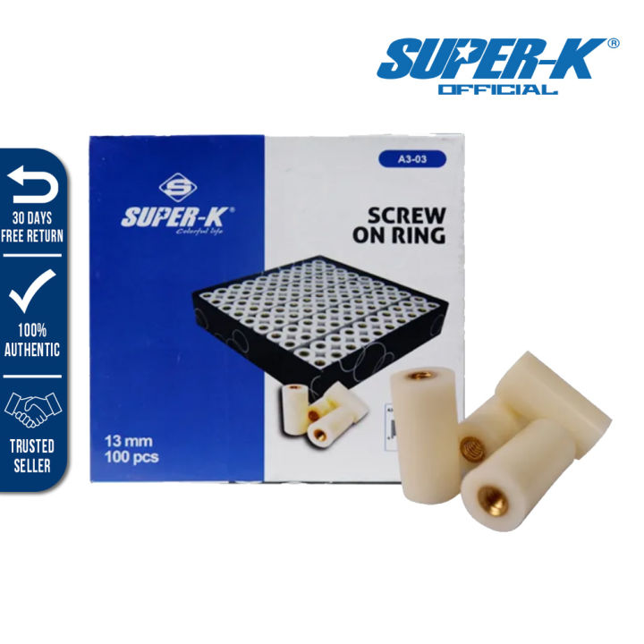 Super-K A3-03 Billiard Screw on Ring 13mm x 100 pcs | Lazada PH