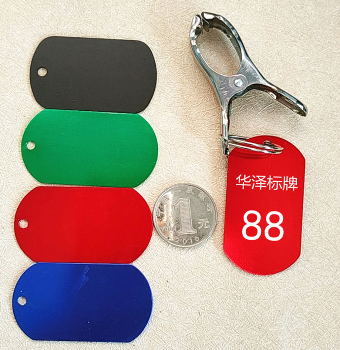 Name tag clip army soldiers students hang clothes name key tag sign ...