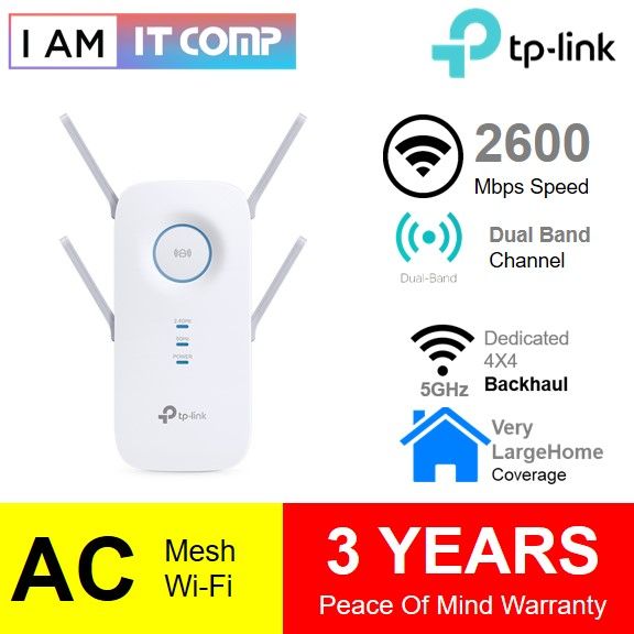 TP-LINK RE650 AC2600 Wi-Fi Range Extender | Lazada
