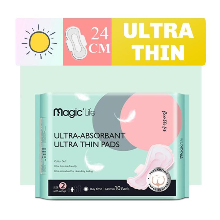 Magic Life Day Wing Sanitary Pad Ultra Absorbent Ultra Thin Pads ...
