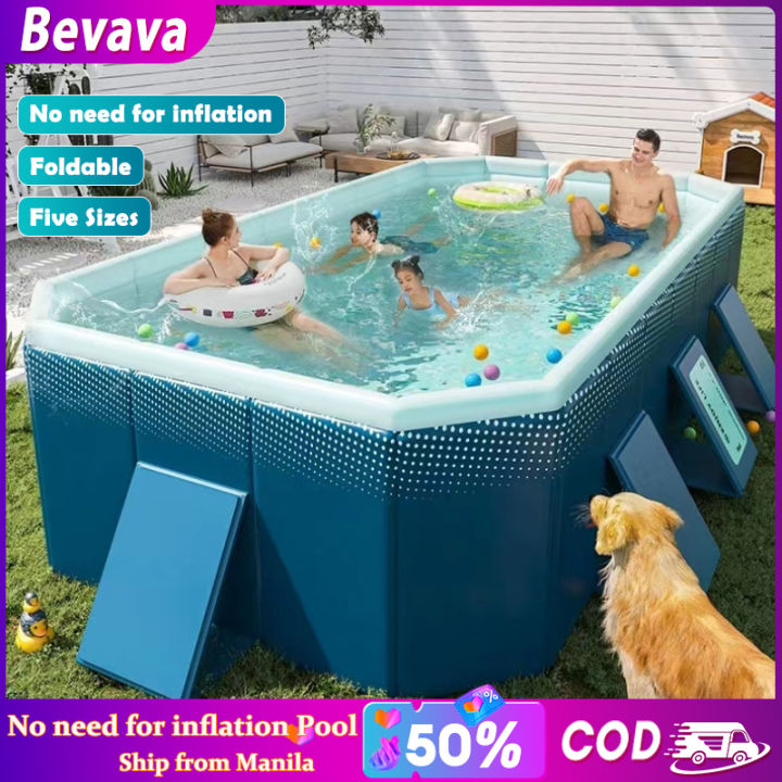 Swimming Pool Large Foldable Family Swimming Pool 3.0/2.6/2.1M Non ...