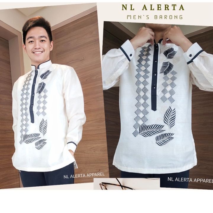 【sale】 Modern Barong Tagalog Chinese Collar For Men Lazada Ph
