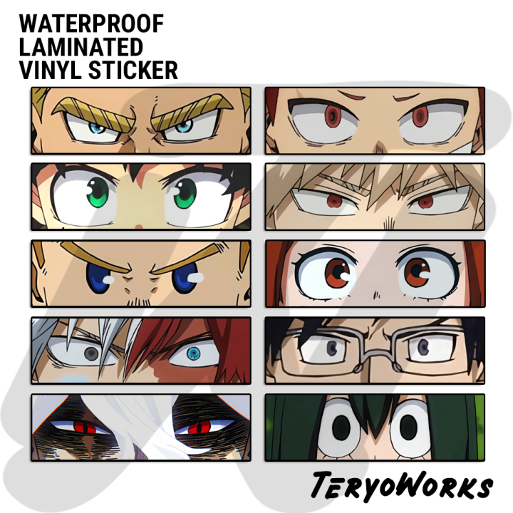 TeryoWorks: My Hero Academia - Anime (Eye Slap Sticker) | Lazada PH