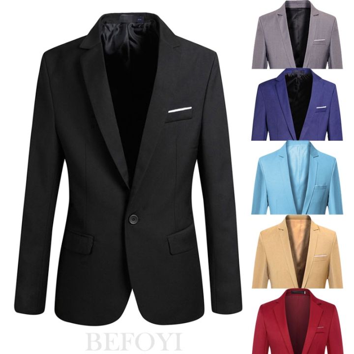 Men's Preferred Blazer Formal Business Outerwear Jacket Korean Suit ...