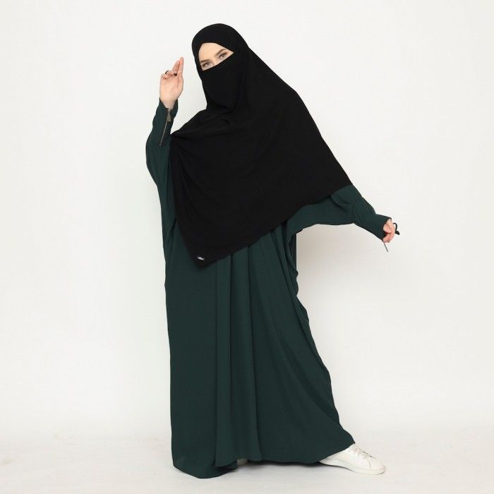 Allev Hilya Abaya ( Abaya Saja ) - Dark Forest | Lazada Indonesia