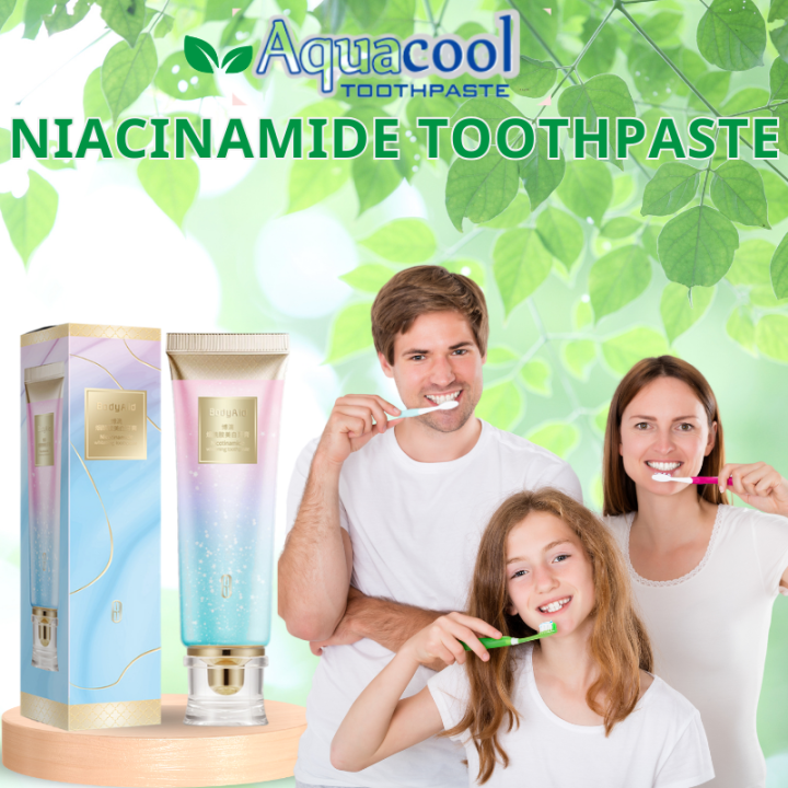 Niacinamide Toothpaste AQUACOOL Whiten & Cleans Teeth Effective ...