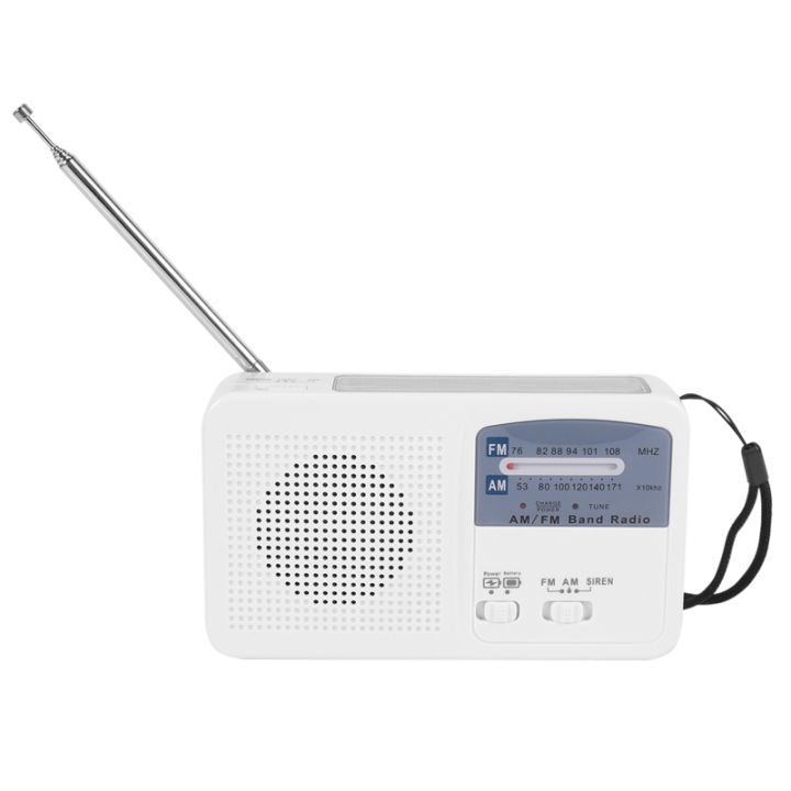 Emergency Radio with Solar and Hand Crank Self Powered, Battery USB ...