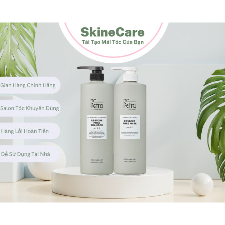 Dầu gội xả phục hồi tóc hư tổn,dưỡng tóc khô xơ rối, uốn nhuộm duỗi công nghệ sinh học Nc Petra ...