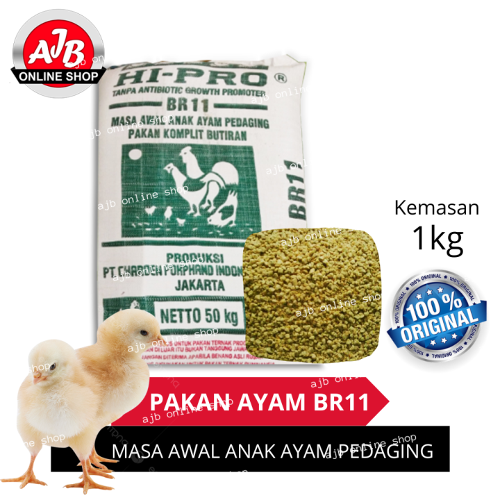 PAKAN AYAM BR11 Pedaging HI Pro Vite Kemasan 1kg | Lazada Indonesia