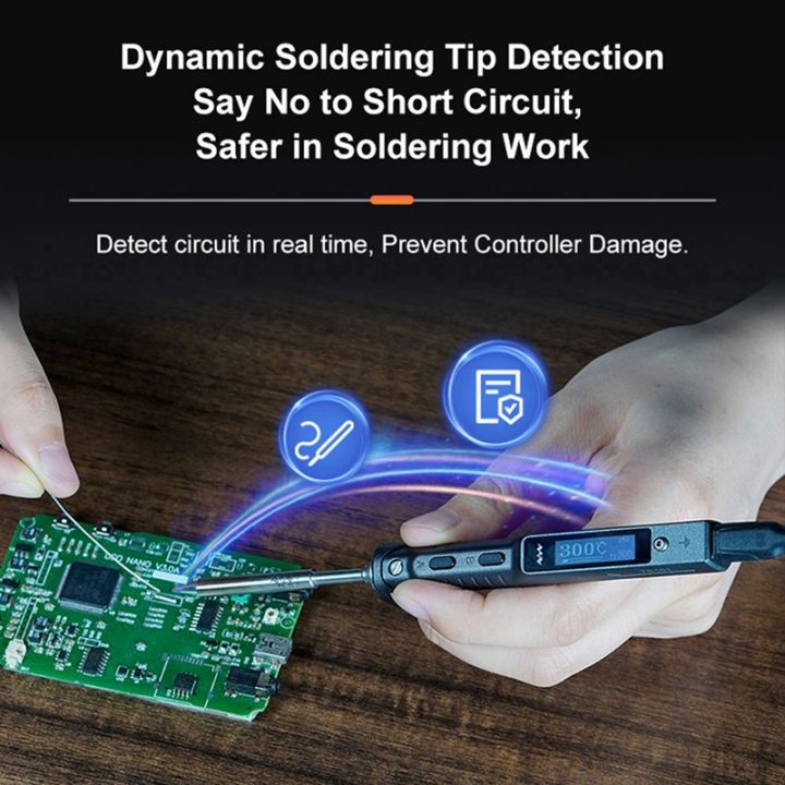 TS101 65W Digital Electric Soldering Iron LCD Programable Display Temperature Ts100 Version No ...