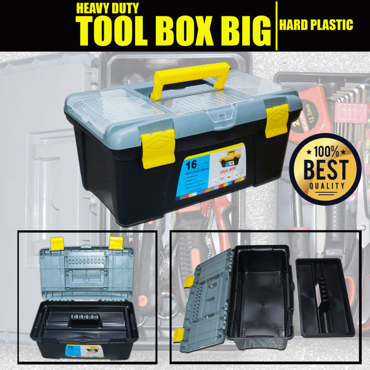 Hard Plastic Tool Box Portable Organizer (Big) | Lazada PH