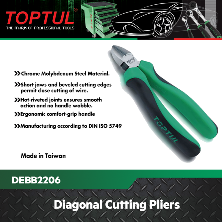 Toptul Diagonal Cutting Pliers 6" -DEBB2206 | Lazada PH