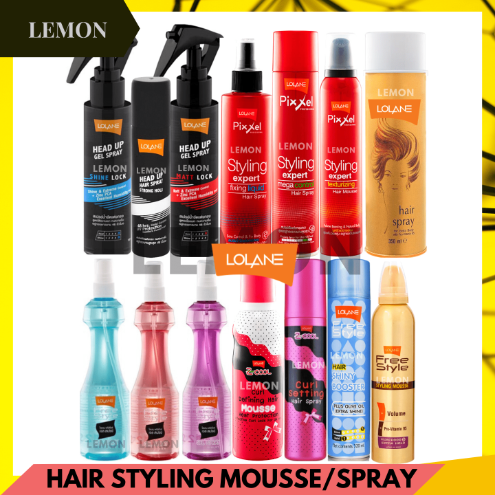 Lolane Hair Spray Mousse Gel โลแลน แฮร์ สเปรย์ มูส เจล จัดแต่งทรงผม(เฮด ...