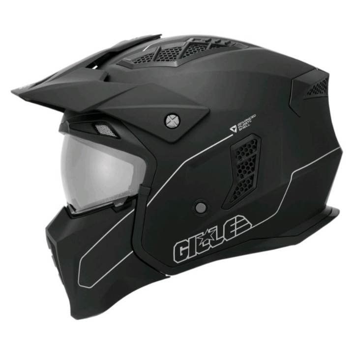 Gille YM 926 Series Squadron Solid Full Face Dual Sports covertible to ...