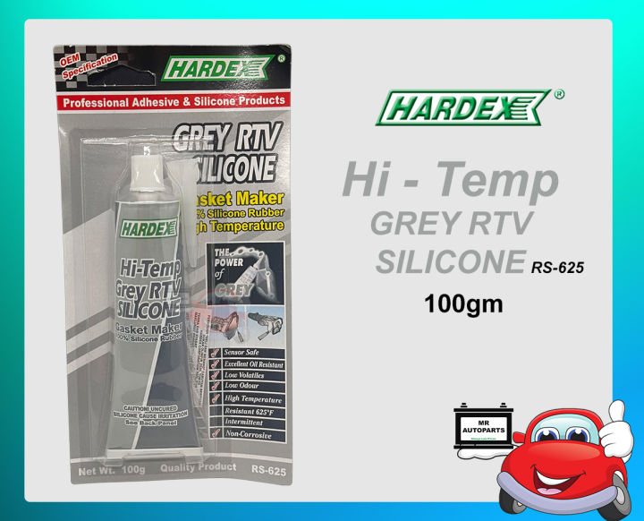 Hardex Hi-Temp Grey RTV 100gm Silicone Gum / Gasket Maker | Lazada