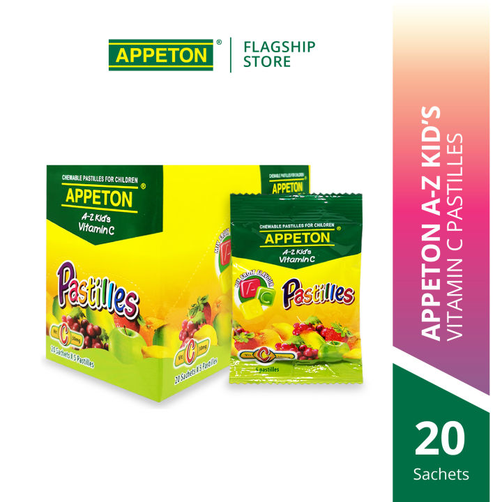 APPETON A-Z KID'S Vitamin C Pastilles - (1 Box - 20x5') Chewable ...