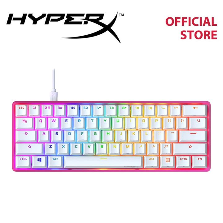 HyperX Alloy Origins 60 Wired RGB Pink Mechanical Gaming Keyboard - HX ...