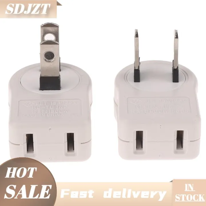BJ🔩🔧🔗 US 2PIN 360 Angle Rotatable Power Socket Plug Adapter Foldable ...