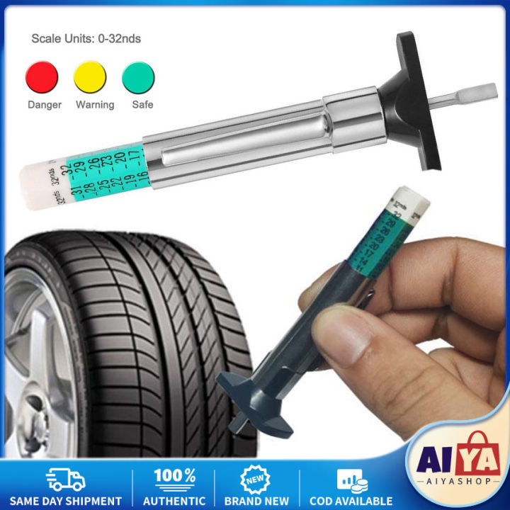 1-5Pcs 25mm Car Tyre Measure Pen Universal Tire Tread Pattern Depth Gauge Tool AutomotiveTire ...