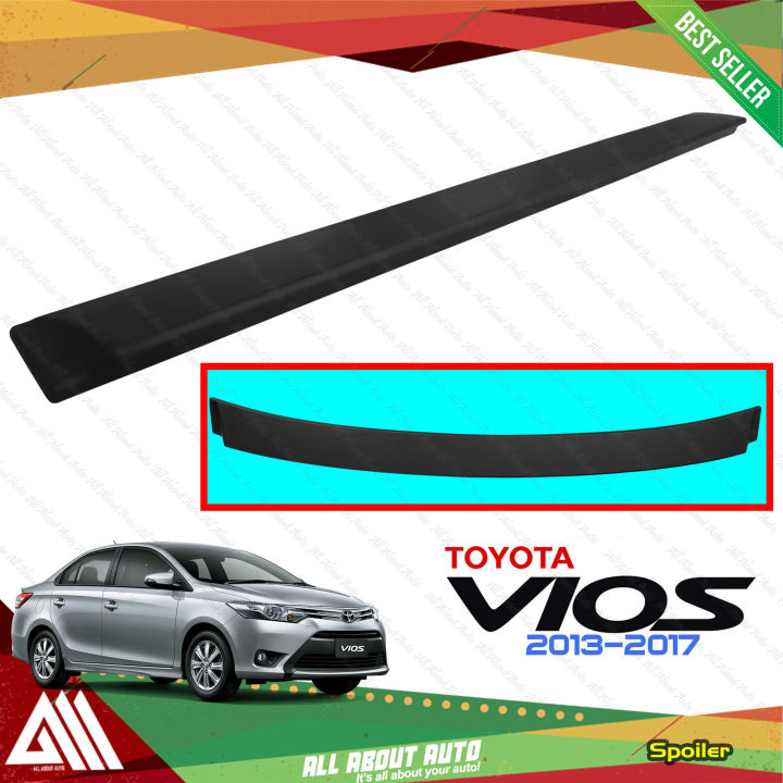 Toyota Vios Gen 3 2013-2017 Rear Window Roof Spoiler (Matte Black ...